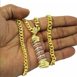 Accessories | Men Barber Shop Chain With Pendent | Poshmark